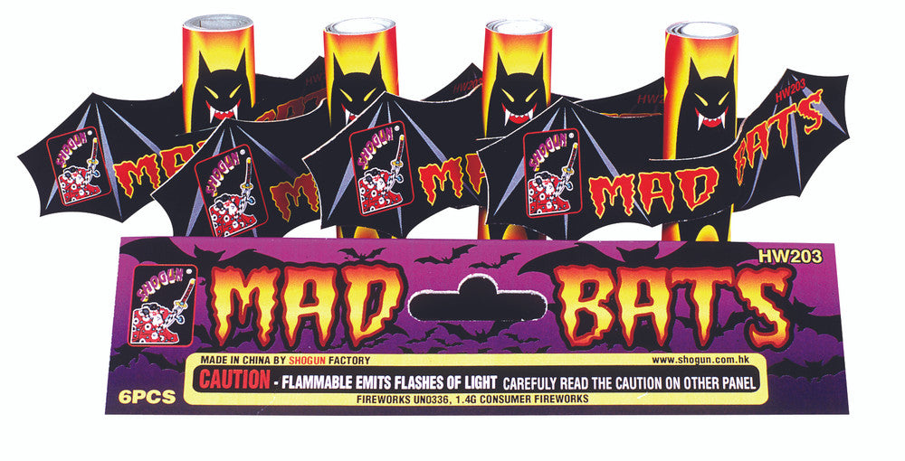 Mad Bats Sky Spinner (4 Pack) – Lehi Fireworks